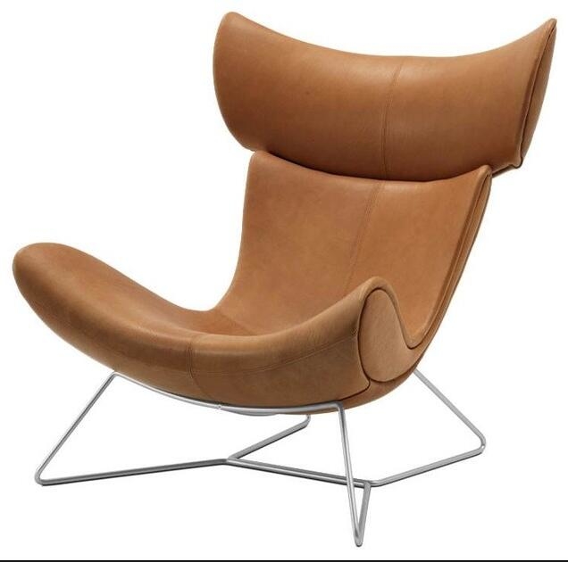 Wing back boconcept imola chair with ottoman Leisure Lounge chair