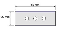 3 hole razor blade