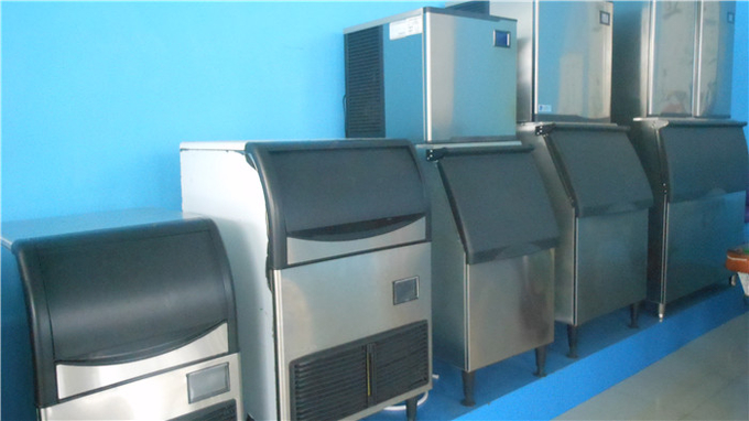 Commercial 800kg/day Ice Maker Machine, Stainless Steel Ice Making Ice Storage Cube Ice Machine 0