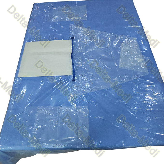 Vertical Isolation Pack Disposable Surgical Packs With Transparent Polyethylene Drape 1