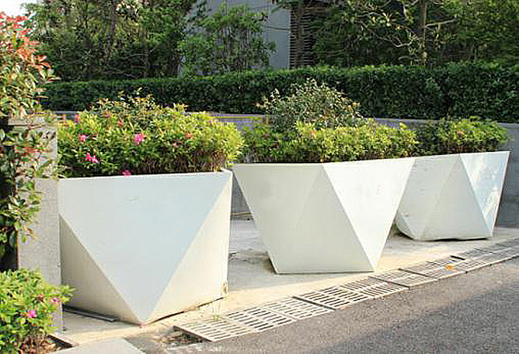 starlike big fashion stainless steel planter box use on raod side and square 2