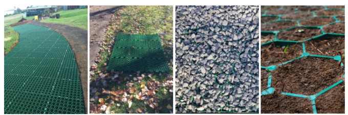 High Molecular HDPE Plastic Grass Parking Grid Stall Grid Mats OEM 1