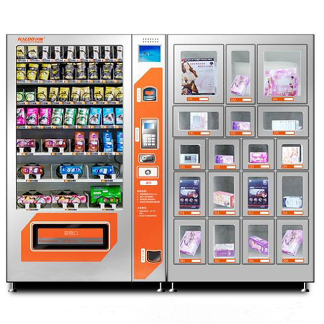 Haloo Sex Vending Machines Combo Vending Machine For Adult Products 8196