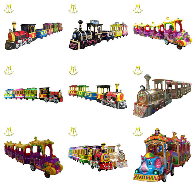 Hansel battery operated kids amusement train kiddie ride electric for sale