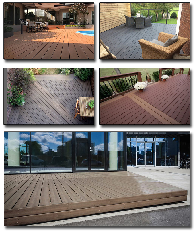 Wood Plastic Composite Decking for Outdoor Space WPC Co-extruded decking board long life time for distributors importers 3