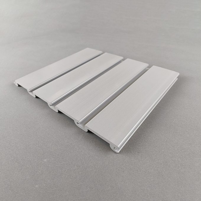 US standard pvc slatwall panel slot wall 12inch width grey white color for interior fire rated 1