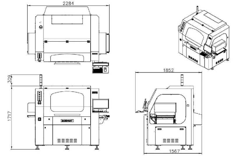 On-line depaneling Machine YSL360AT 3