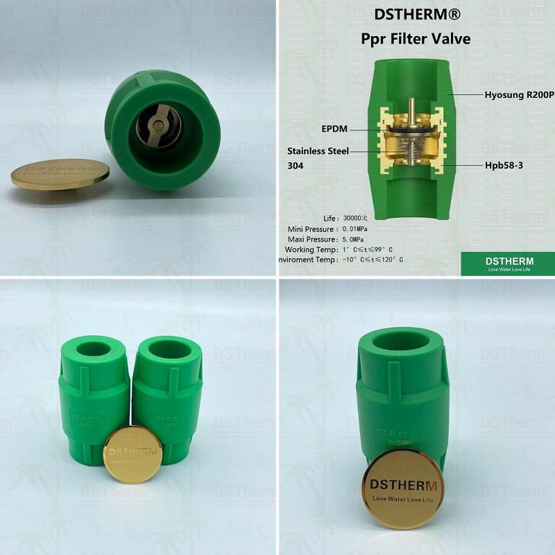 Corrosion Resistant PPR Check Valve High temperature resistance 20-63mm 5