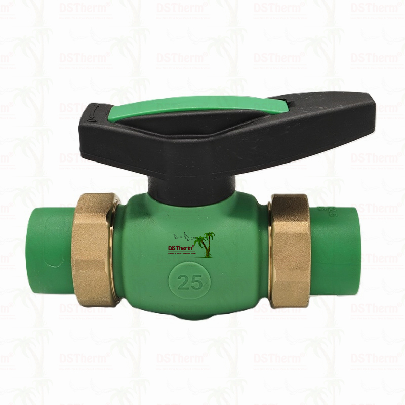 PPR Union Ball Valve Full Bore Ppr Double Union Ball Valve Exposed Installation 4