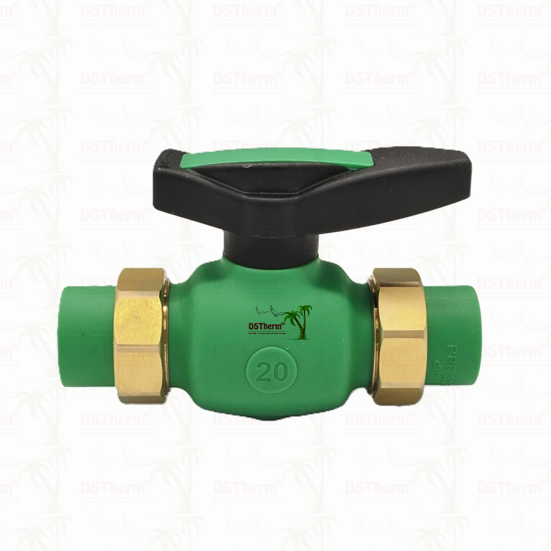 PPR Union Ball Valve Full Bore Ppr Double Union Ball Valve Exposed Installation 3