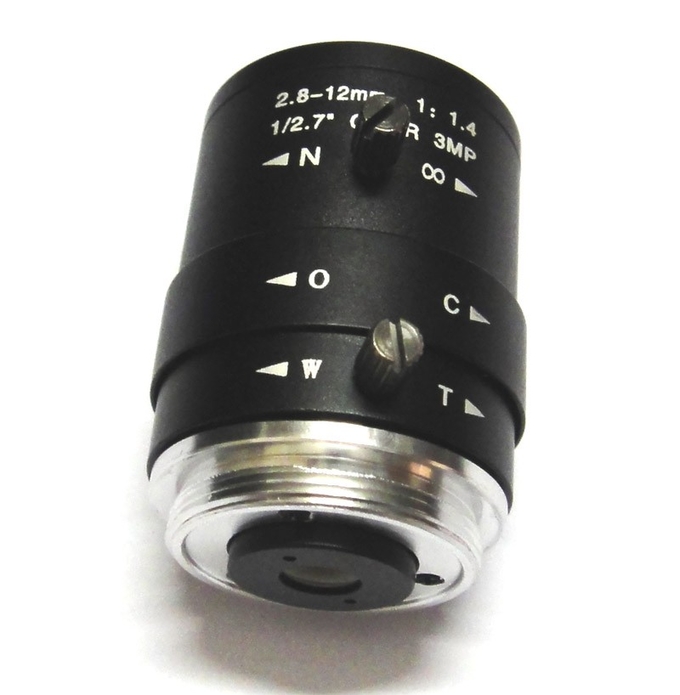 2.8-12mm cs mount lens, 1/2.7 sensor camera for IP Camera, high resolution