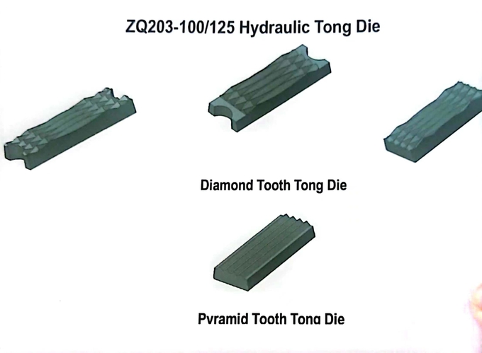 Dies For Tubular Handling Tools 16402-2 Tong Dies 1/2 X 1-1/4X5-7/8 Pyramid Type 1
