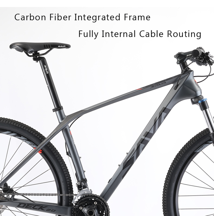 Sava Deck2 0 Carbon Mountain Bike , 29 Inch Disc Brake Mtb 27 Speed 9