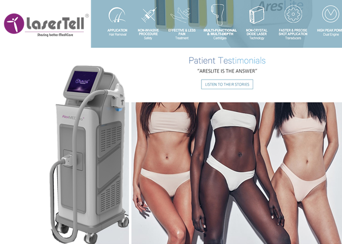 LaserTell 3 Wavelength Profesional Permanent Painless 808Nm Professional Diode Laser Hair Removal 0