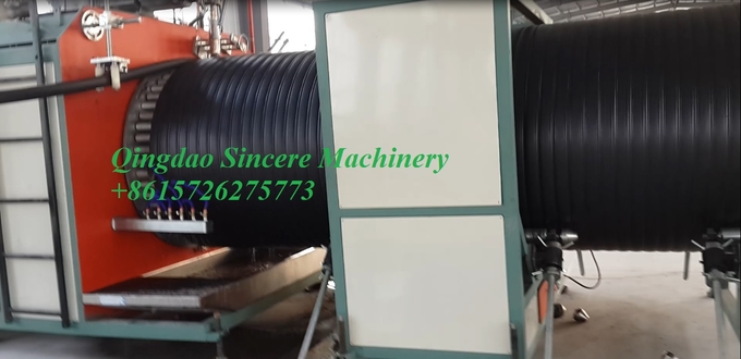 plastic profiled spiral winding pipe extruding machine