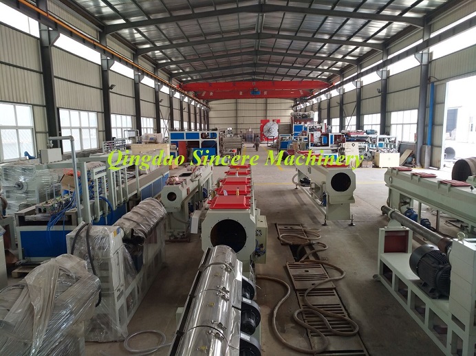 plastic profiled spiral winding pipe extruding machine