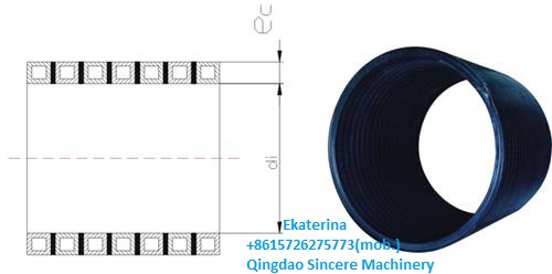 plastic profiled spiral winding pipe extruding machine