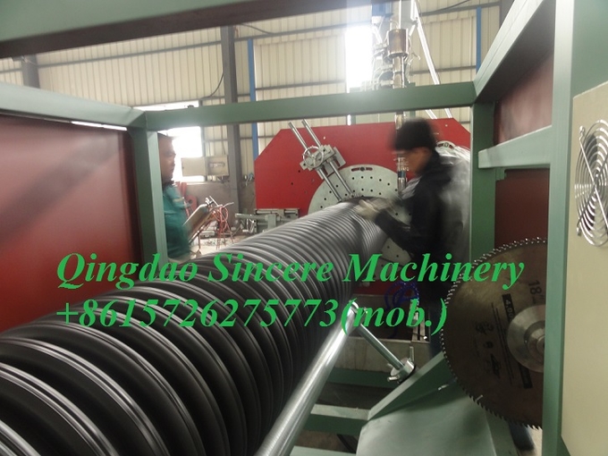 plastic profiled spiral winding pipe extruding machine