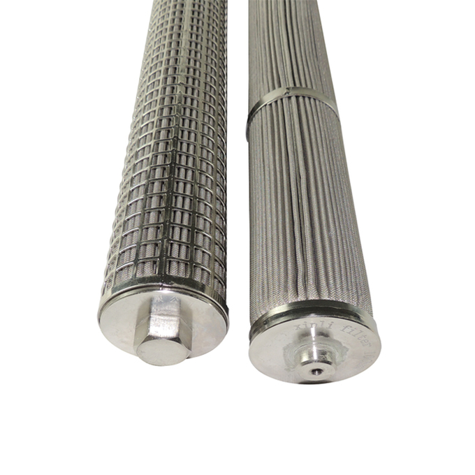 Pleated Stainless Steel Filter Element Liquid Stainless Steel Mesh Filter Cartridge 2