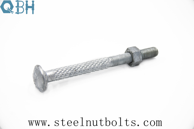 Step bolts A394T-1 Carbon Steel Bolt ,Step Bolt diam 3/4"-10UNC x 9 1/4"Lg (Knurled) ASTM A394 TP 1 HDG 2