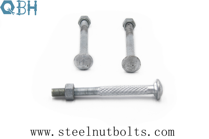 Step bolts A394T-1 Carbon Steel Bolt ,Step Bolt diam 3/4"-10UNC x 9 1/4"Lg (Knurled) ASTM A394 TP 1 HDG 6