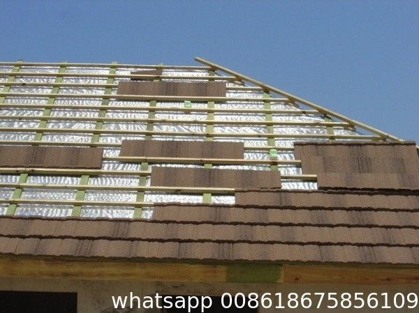Sunstone roofing shingle materials Stone Chip Colour Steel Roof Tiles Wooden shingle 1335*430mm