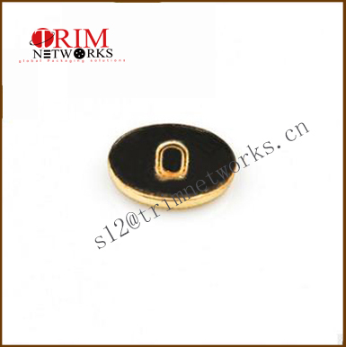 Alloy shank metal fashion button maker 20 MM HVS gold embossed face with double horse pattern garment button