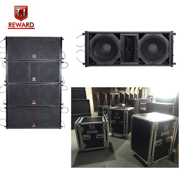 dual 10''  woofer live sound equipment outdoor indoor stages big shows concert evening partys power audio pro line array
