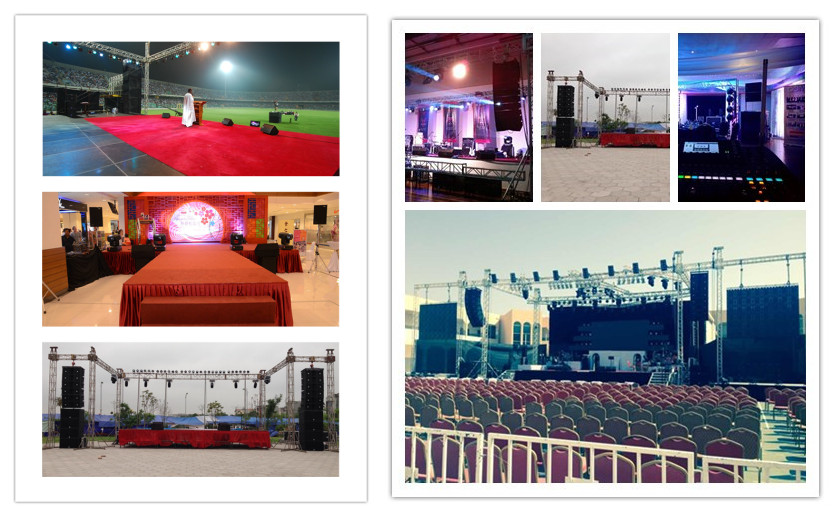 four way loudspeaker full range speaker outdoor or indoor big shows stages concerts professional power loudspeaker box