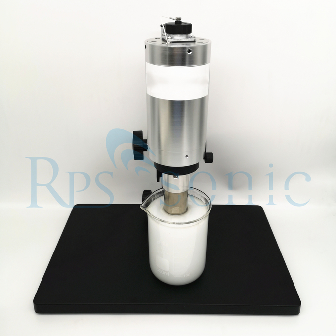 20Khz Ultrasonic sonicator probe for oil and water emulsification with titanium horn 0