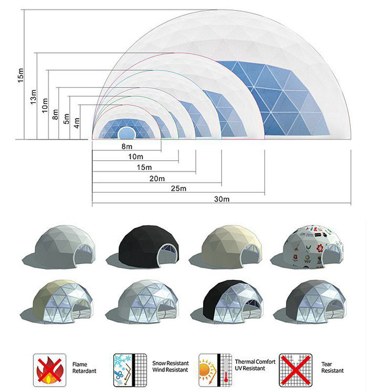 dome warehouse tent