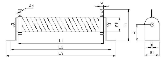 Fixed Tubular Wirewound Resistor, High Power, Silicone Coated 0