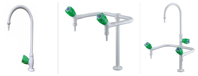 Water tap for lab bench or lab fume hood