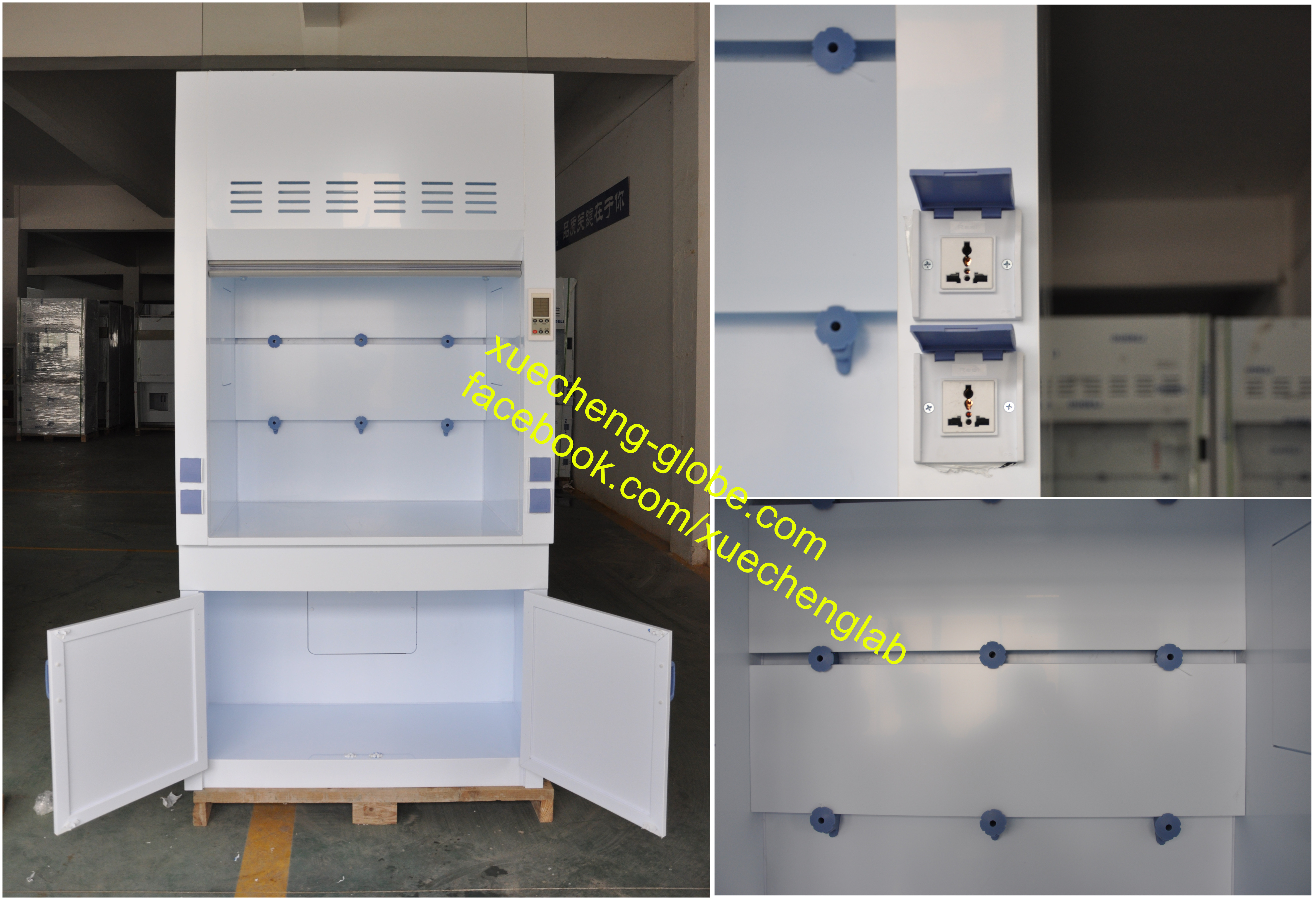 Hot sale polypropylene lab furniture PP laboratory fume Hood