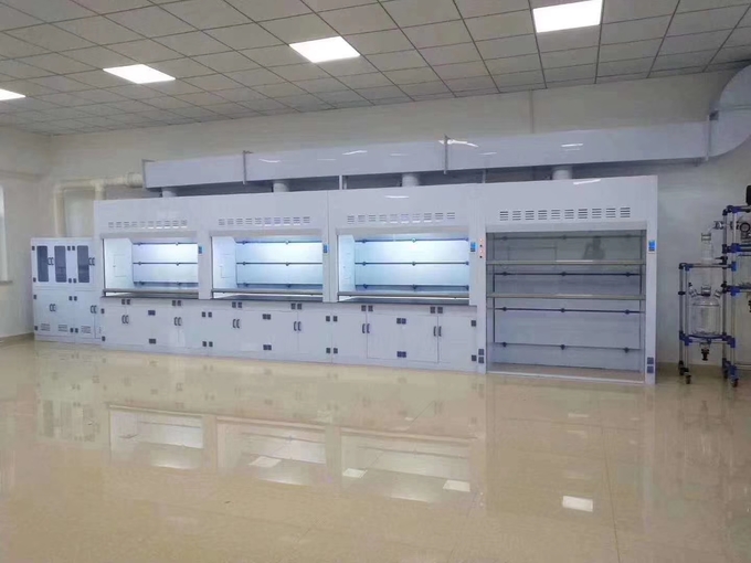 Hot Sale PP Fume Cabinet Lab Furniture Low Cost Standard Fuming Cupboard CE Approved Polypropylene Laboratory Fume Hood