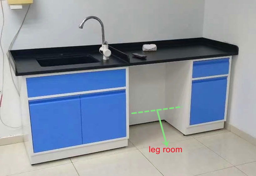 All Steel Laboratory Furniture Water Sink Table Basin Bench for Central Laboratory Table Lab Island Bench Use