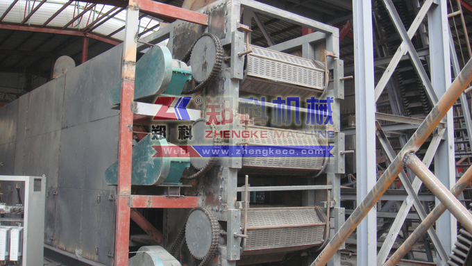 Chain plate dryer for briquette making production