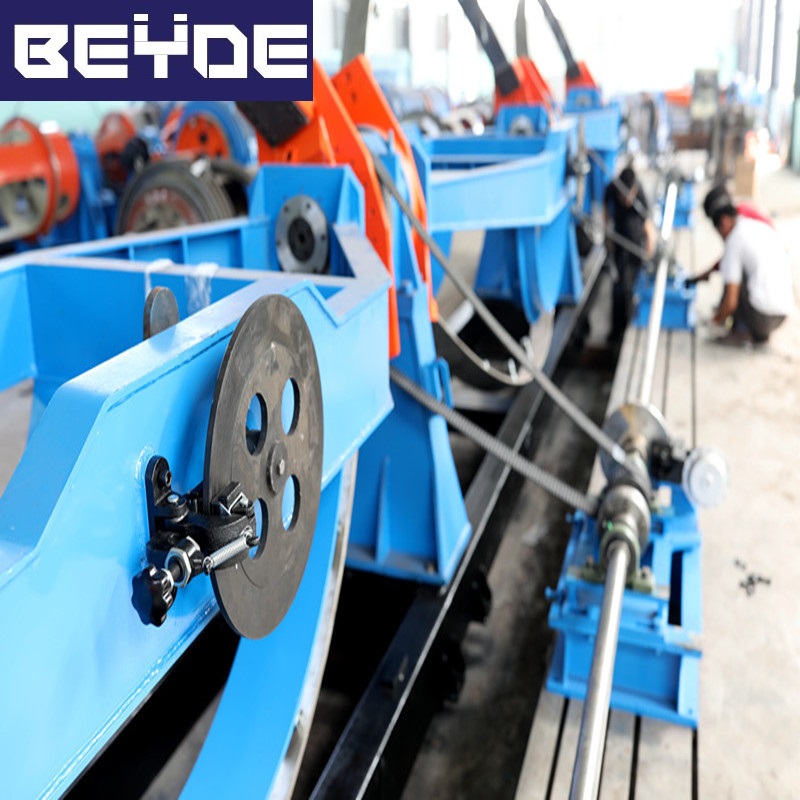 Skip Strander Bow Type Stranding Machine With 2500 Take Up And Pay Off ...
