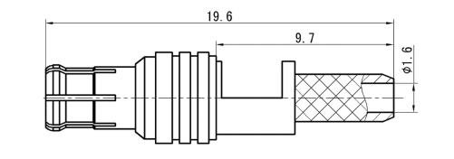 Straight MCX Male RF Coaxial Connector – Solder Type for RG316/U Cable 0