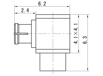 SSMP Female Right-Angle RF Connector for CXN3506 Cable 0