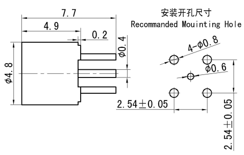 SMP Male Limited Detent RF Coaxial Connector – PCB Solder Type 0