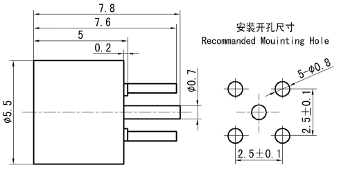 SMP Male Microstrip RF Coaxial Connector – PCB Solder Type, Gold-Plated 0