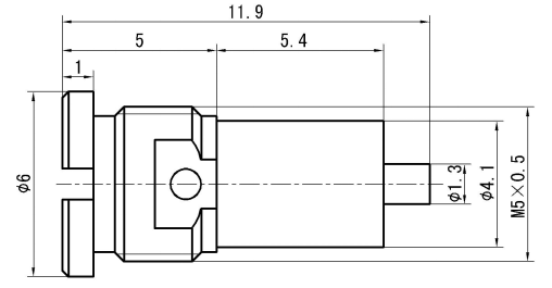 SMP Male RF Coaxial Connector – Limited Detent, Thread-In, Microstrip Type 0
