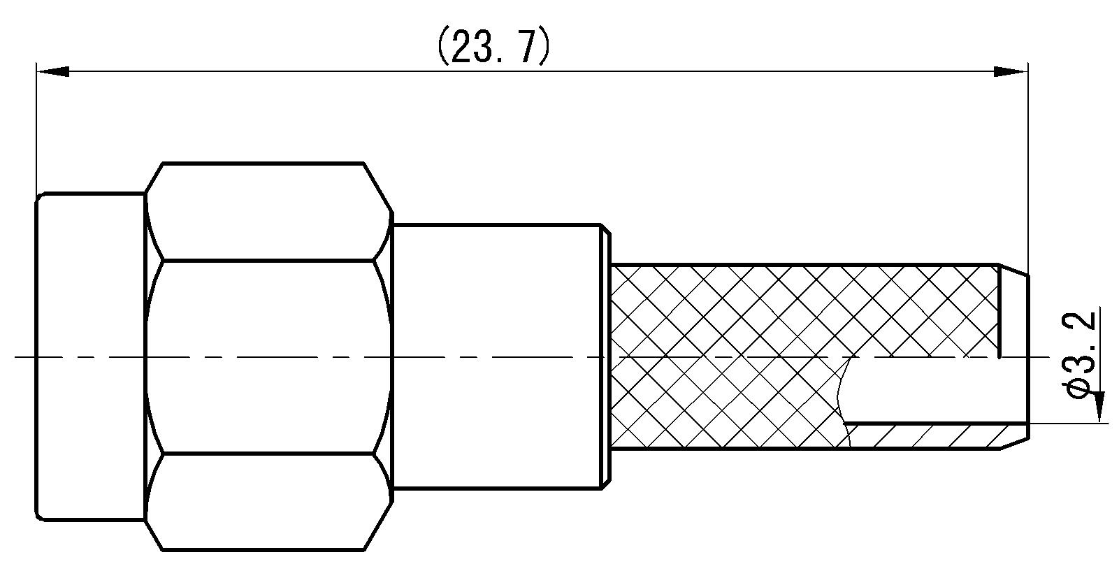 SMA Straight Male RF Coaxial Connector – For RG142/U Cable and 5# Wire Interface 0