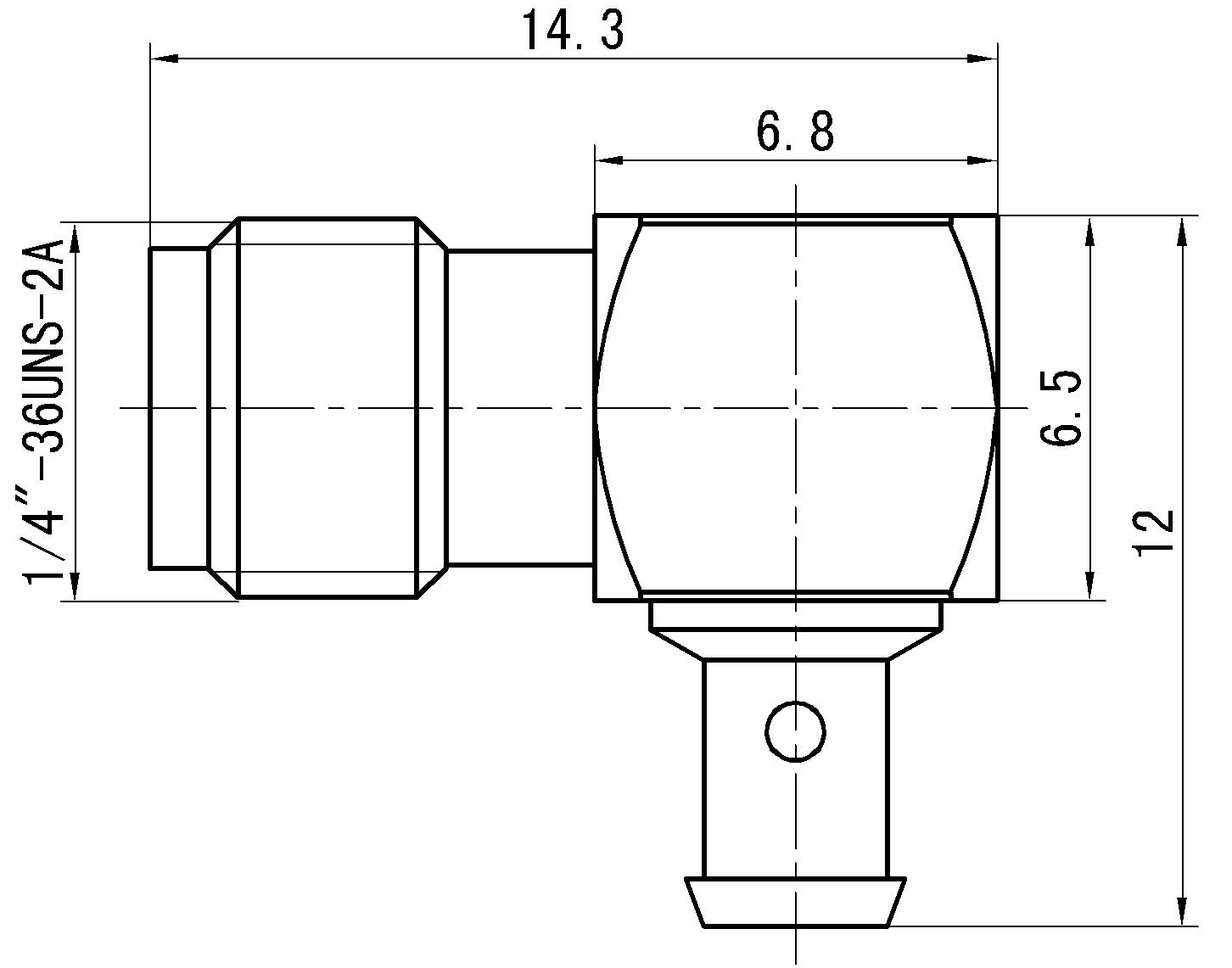 Angled SMA Female RF Coaxial Connector – Compatible with CXN3506 Cable 0