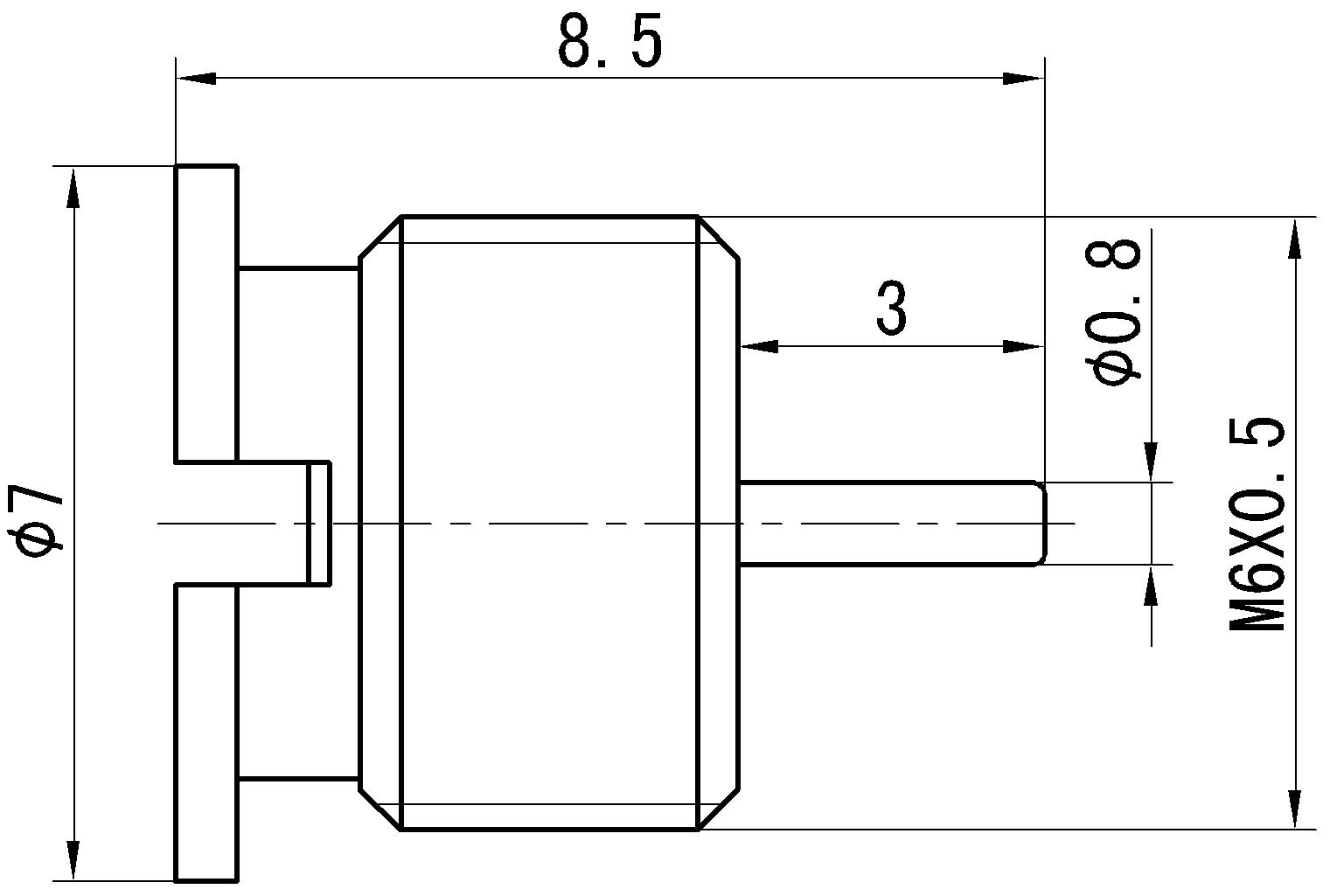 MCX Female RF Coaxial Connector – Microstrip, Threaded Mount 0