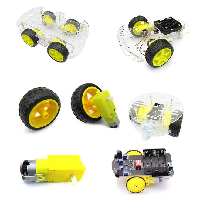 Intelligent plastic gear motor F130 3v 6v small yellow plastic gear box micro electric TT dc motor 2