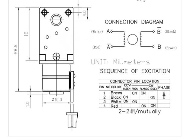 Diameter 12mm 3-12v dc Worm Gear motor right angle low speer Permanent Magnet brushless Stepper Motor 1