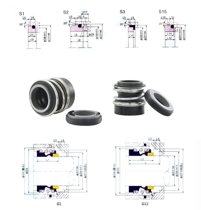 T100,T112,T113,T100S20 Elastomer Ubos sa Burgmann MG1/MG12/MG13 mg1-32 Mechanical Seal