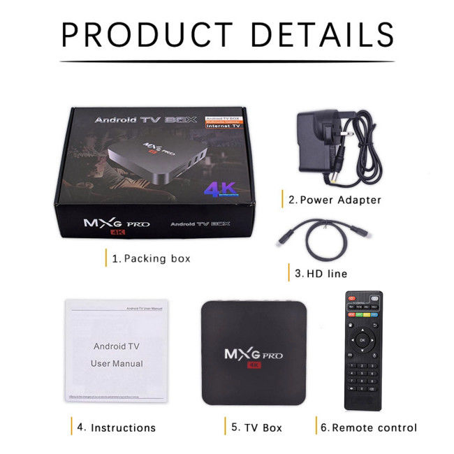 2019 Wholesale Amlogic S905X S905W MXQ PRO 4K Ott Smart Android 7.1 Rk3229 Cheapest Android Tv Box